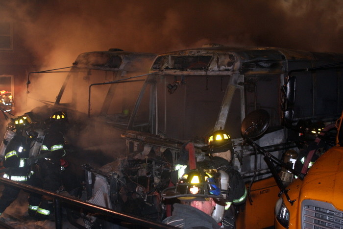 Blaze destroys brand-new school buses | Herald Community Newspapers ...