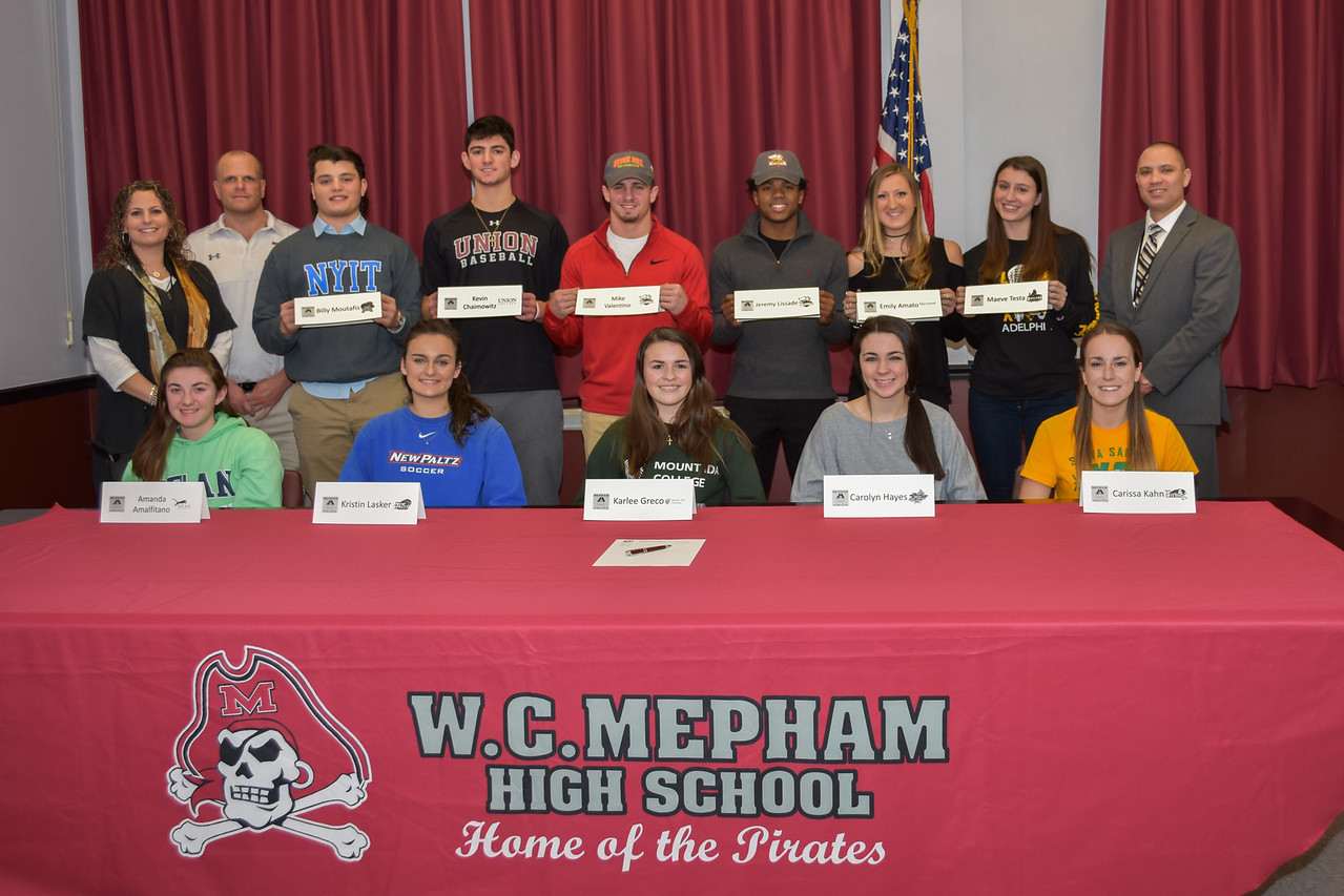 Eleven Mepham athletes sign with colleges | Herald Community Newspapers ...