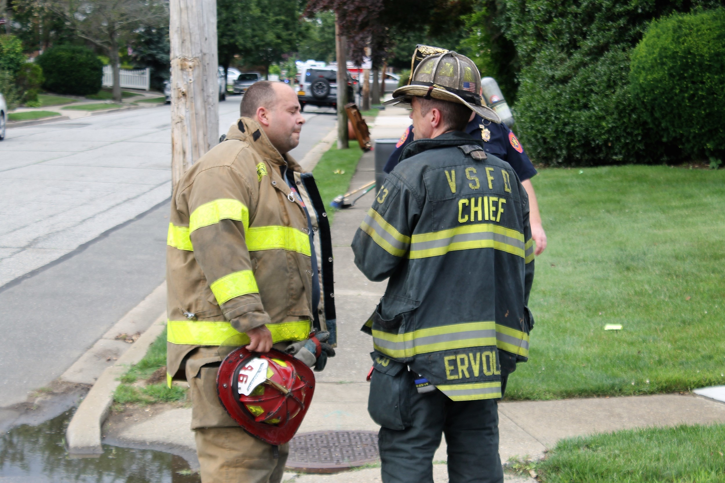 Firefighters tend to chemical spill on Wilson Road in Valley Stream ...