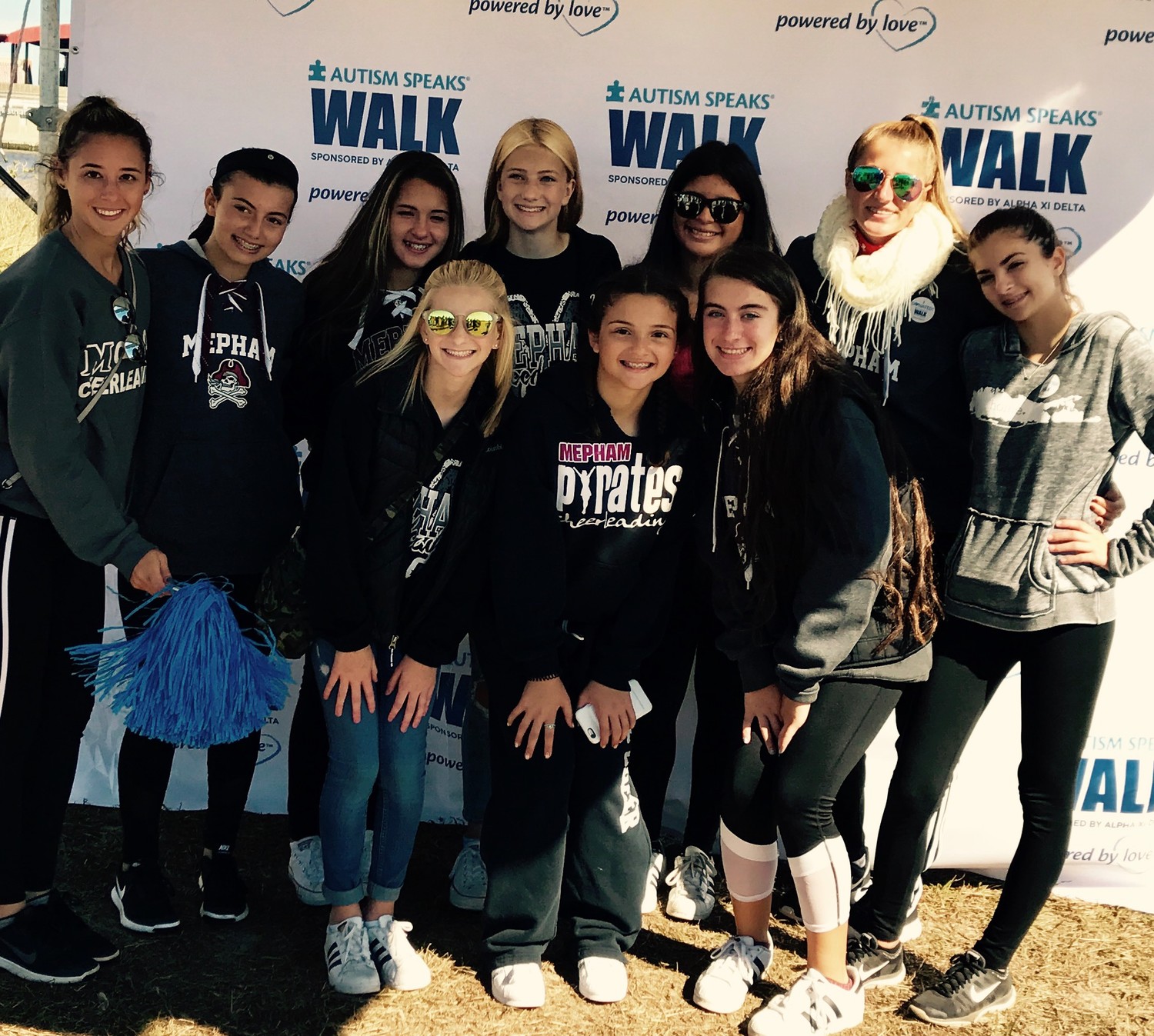 Mepham cheerleaders walk for autism awareness | Herald Community ...