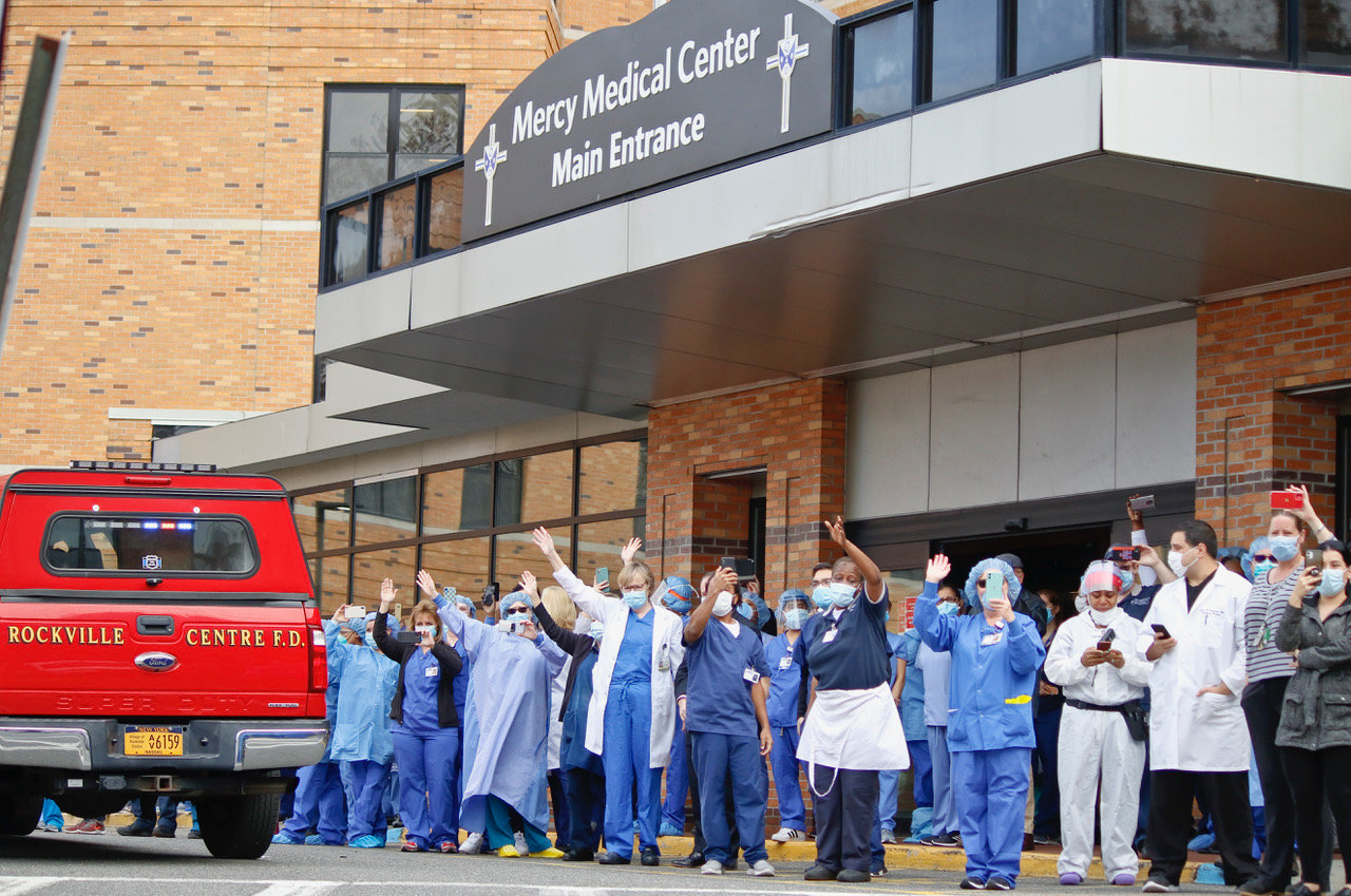 Mercy Medical Center gets car, fire truck parade in Rockville Centre ...