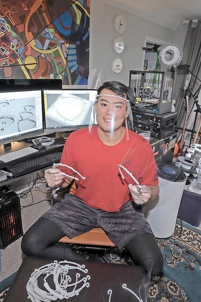 Locust Valley man 3D prints, donates homemade face shields | Herald ...