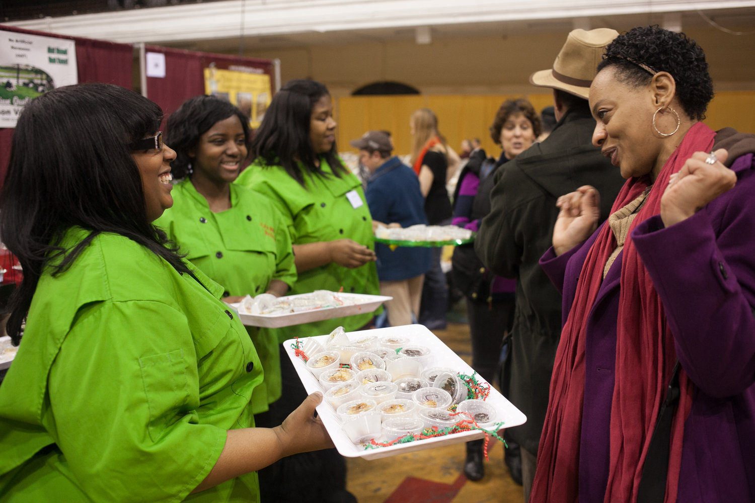 Surrounded by confections, a sweet time awaits at the chocolate expo ...