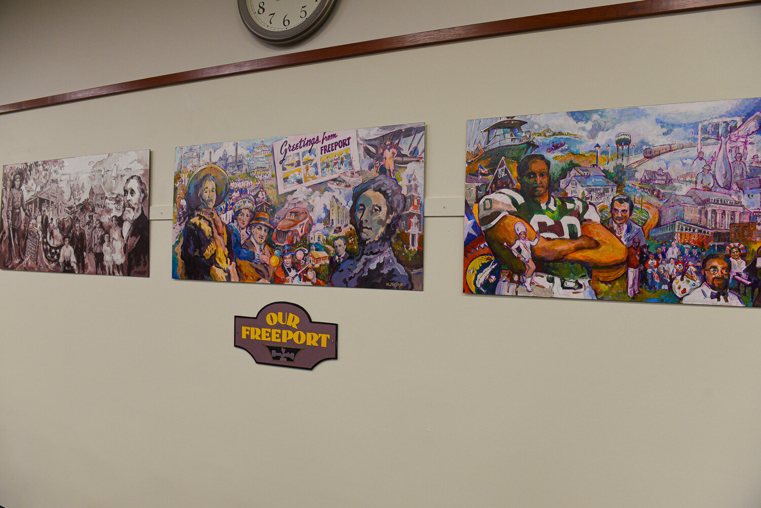 Library unveils mural depicting village’s history | Herald Community ...