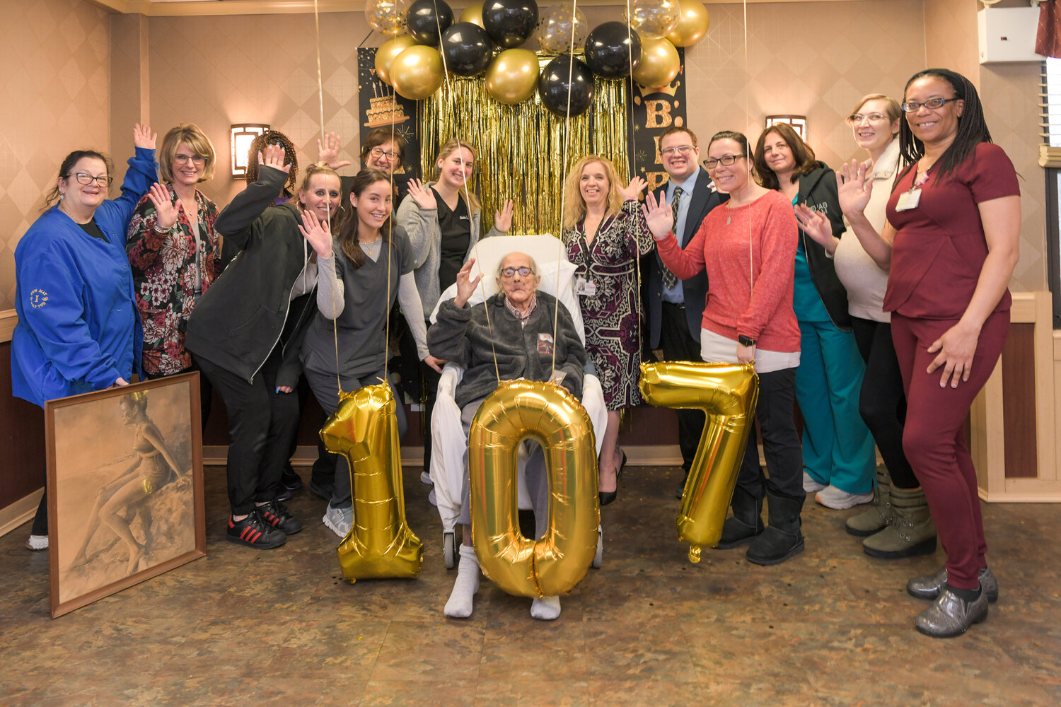 Kenneth Neilson celebrates 107th birthday at Rockville Skilled Nursing ...