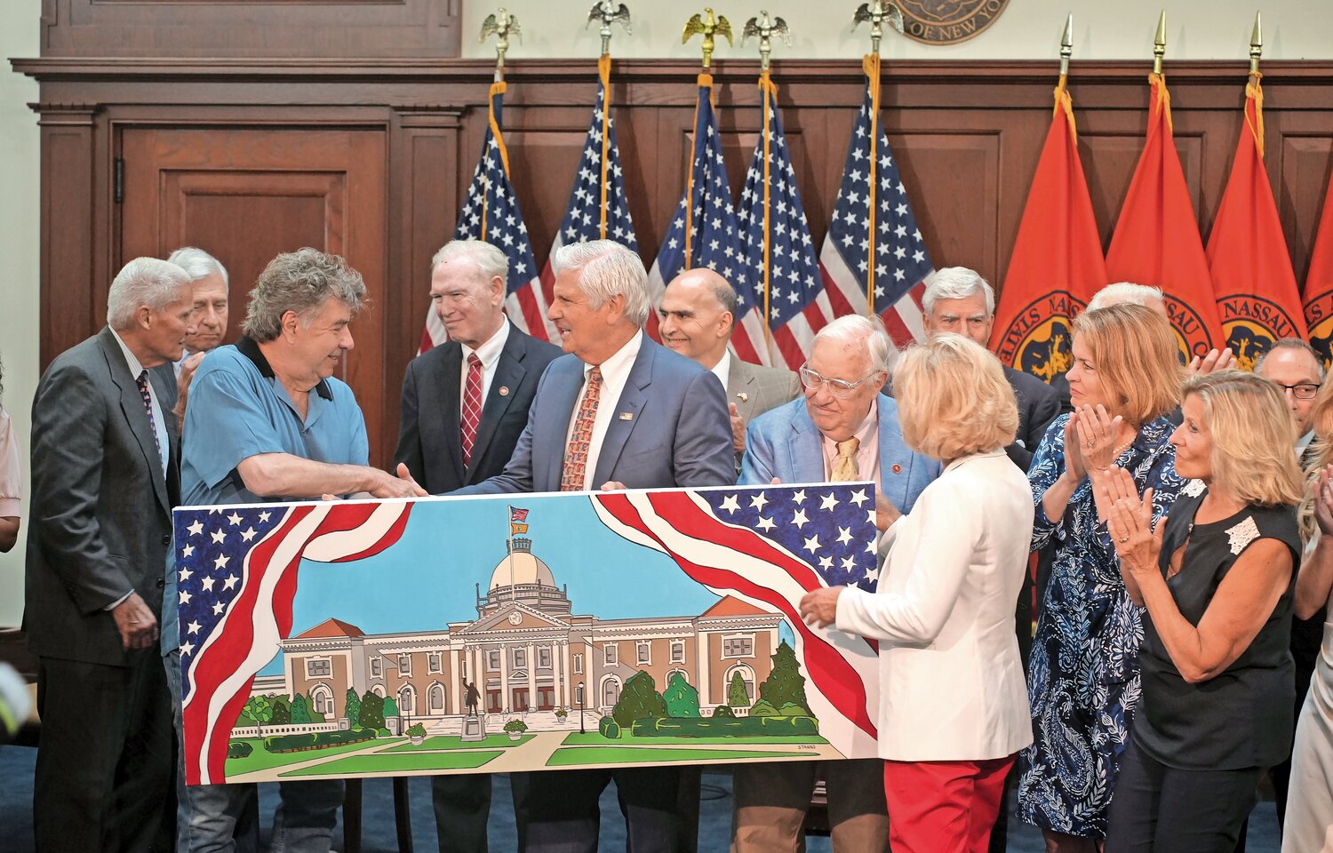 Valley Stream artist Mike Stanko painting hangs at Nassau County's ...