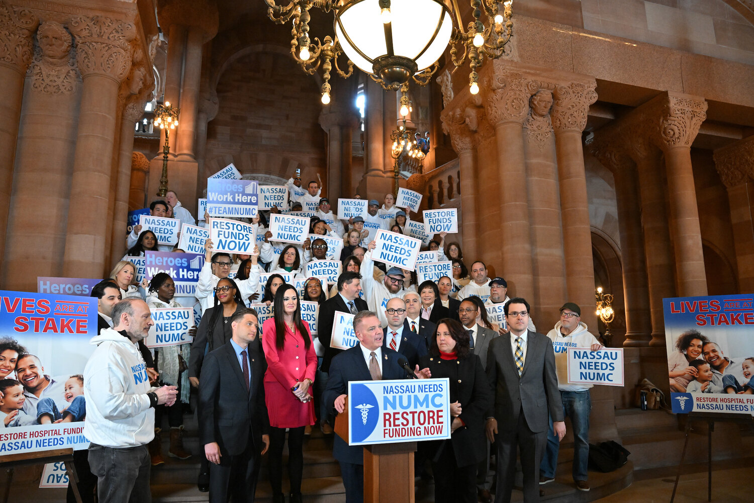 Nassau University Medical Center, state leaders rally for critical ...