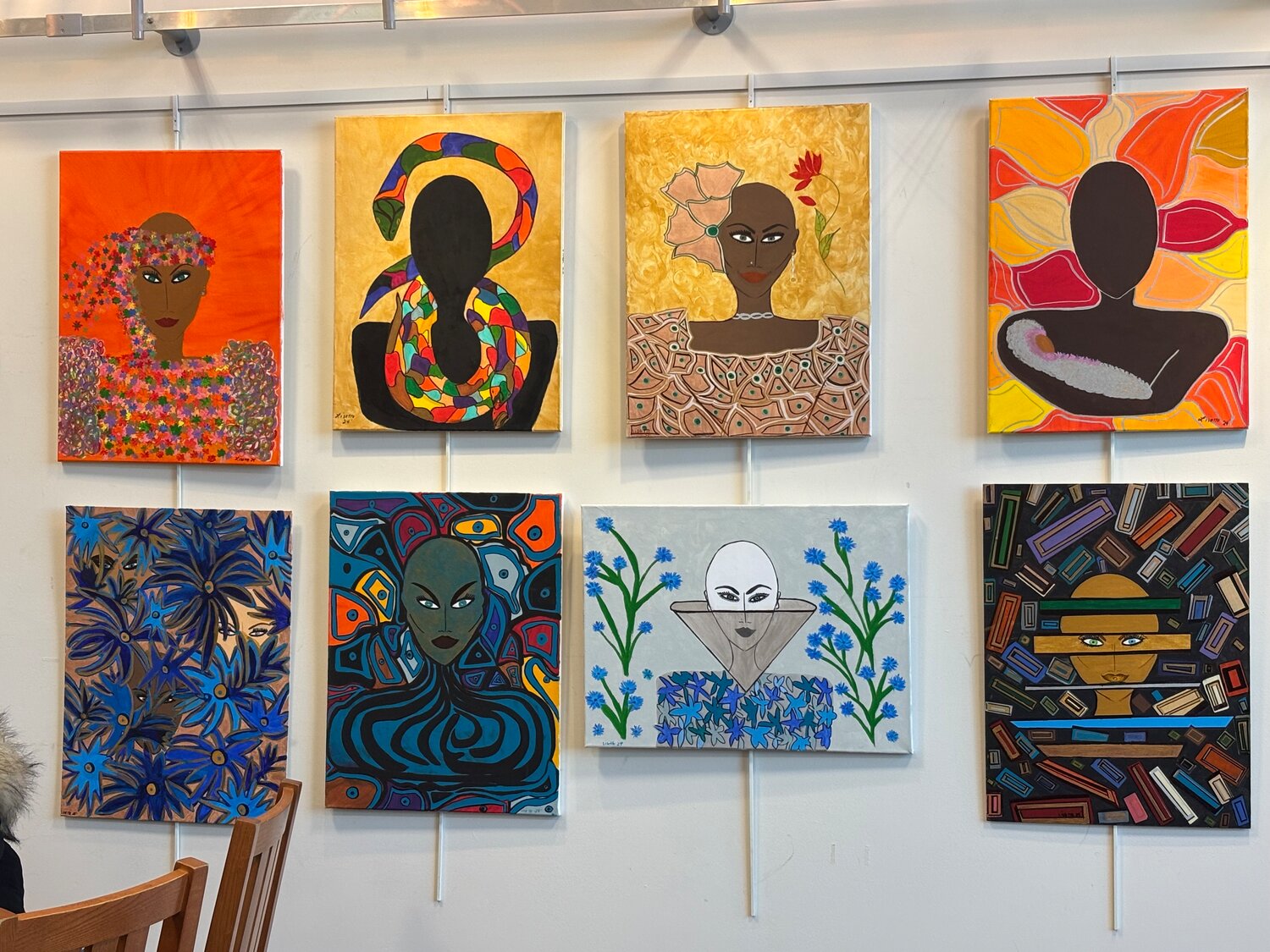 Take a look at the Elmont library's Women's History Month art exhibit ...