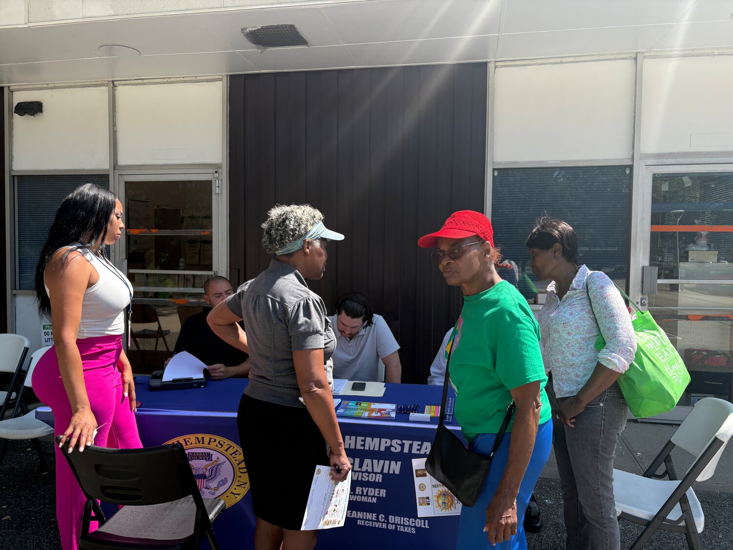 Town of Hempstead officials visit Harold Walker Park for mobile town ...
