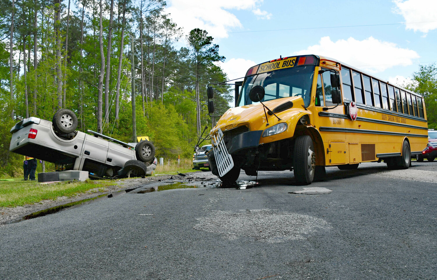 Cane Branch Road collision involving School Bus | Walterboro Live